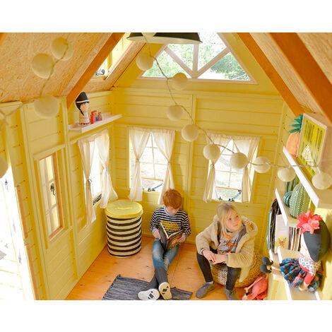 Stelzenhaus XXL aus Holz mit Rutsche und Etagenbett SUPER PARIS - 335 x ...