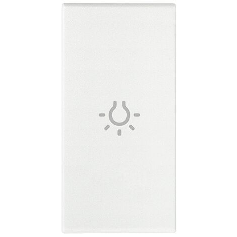 Pulsador 1M Blanco Axial Luz Simbolo VIMAR 19131.LB
