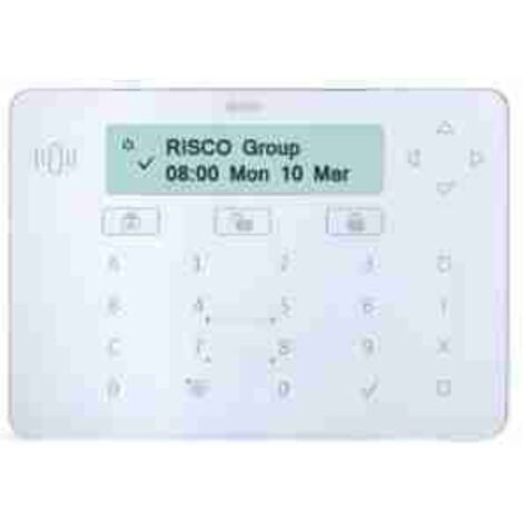 Teclado táctil blanco para alarma Lightsys Plus RISCO ELEGANT RPKELPWT000B