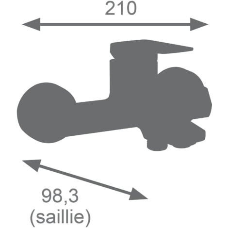 Edouard Rousseau - Mitigeur Bain-Douche CAMPBELL - Graphite Mat