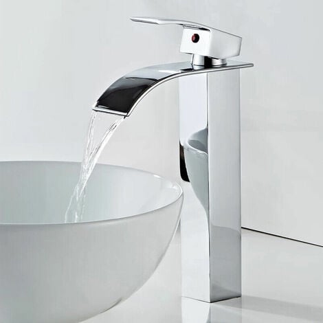 Countertop Basin Mixer Tap Bathroom Sink Mixer Tap with Lever Single ...