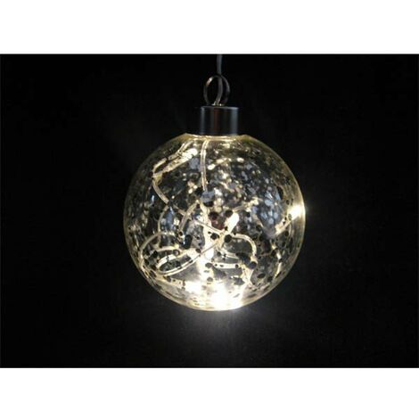 Bola cristal luz LED transparente