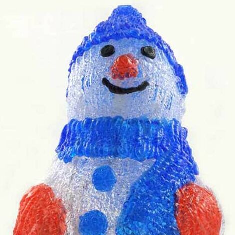 Figura luminosa led Muñeco de nieve (30 led)