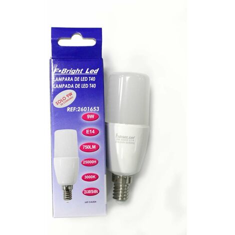 Bombilla LED Tubular E14 (9W)