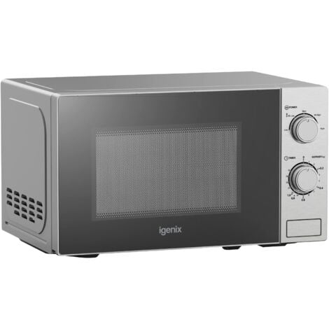 Igenix Manual Microwave, 20 Litre, 5 Power Settings, 800W, Stainless ...