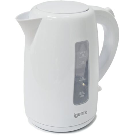Igenix 1.7 Litre Cordless Jug Kettle, 3000W, White - IG7105