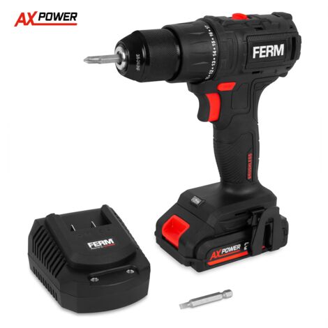FERM - AX-Power - Taladro inalámbrico - 20V - Incluye batería y ...