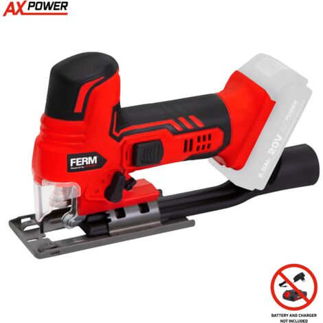 FERM - AX-POWER - Sierra de calar - 20V - Sin batería ni cargador