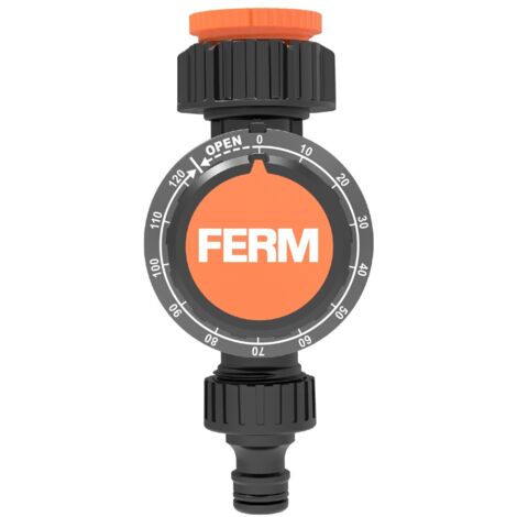 FERM Temporizador de riego - Reloj de riego - 120 minutos de tiempo de ...