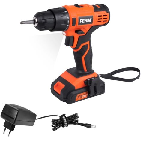 FERM - AX-Power - Taladro inalámbrico - 20V - Incluye batería y ...