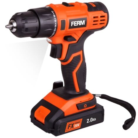 FERM - AX-Power - Taladro inalámbrico - 20V - Incluye batería y ...