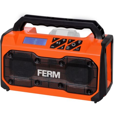 FERM - AX-Power - Radio inalámbrica - 20V - Bluetooth - USB - Sin ...