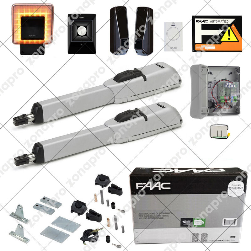 FAAC MASTER KIT 24 V 104415144 Swing Gate Automation Swing 3 m pro Flügel