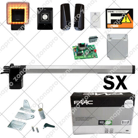 FAAC KIT 412 230V DX 104470 - SX 104471 Drehtorautomatik 1,8 m - VERSIONE ANTA: 1 ANTA - SX