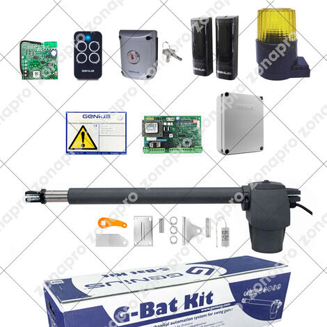 GENIUS Kit FAAC G-BAT 300 230V Einzelflügel-Drehtorautomatisierung ...