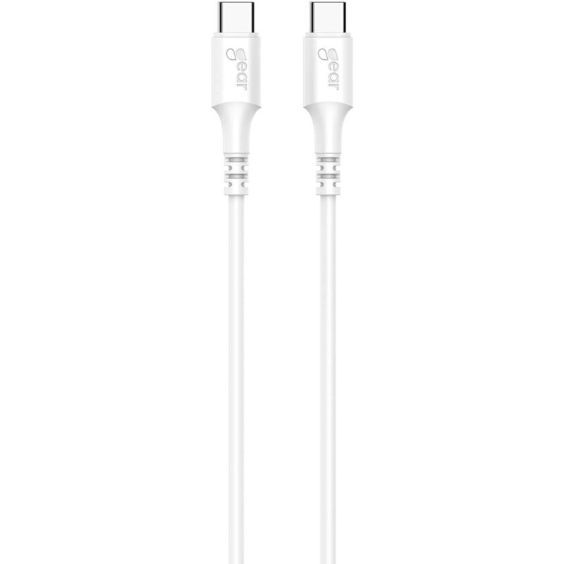 Gear cable de charge usb c vers usb c 20 1 m cable rond blanc