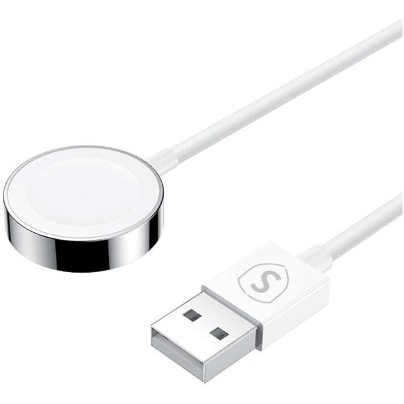Chargeur magnetique pour apple watch 25 w 3 a 12 m - blanc