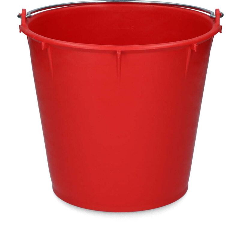 Seau 7 l avec anse rouge