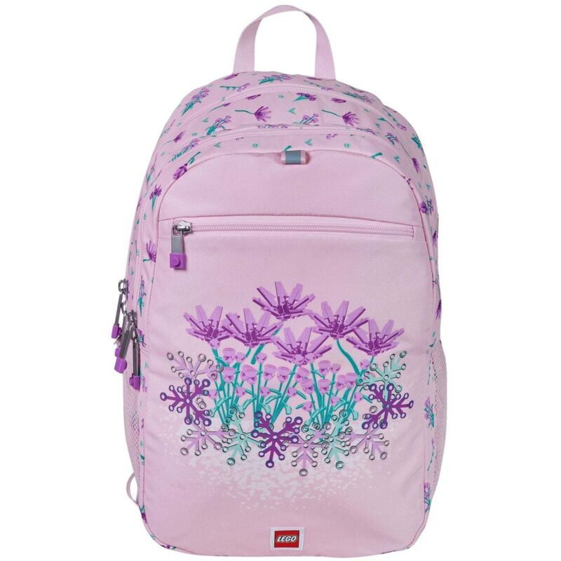 Sac à dos LEGO extensible avec motif floral et grande capacité