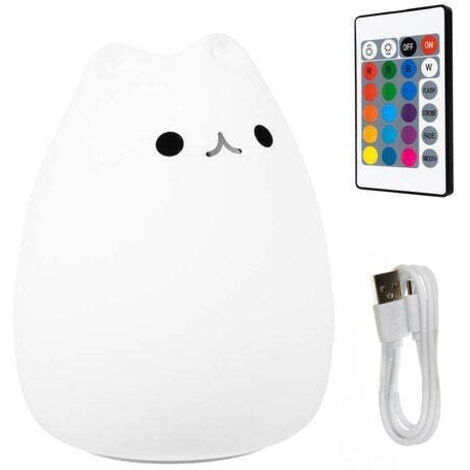 Lampe de nuit led - chaton