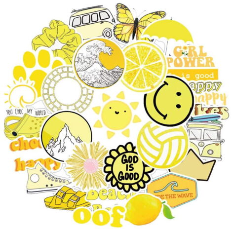 Pack de Stickers - Jaune Mix