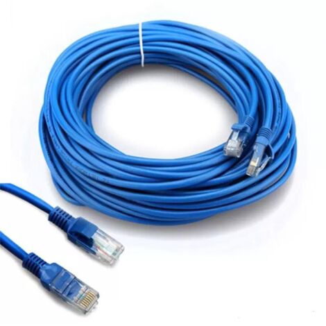 Cable ethernet reseau cat5e 1000 mbps 200 cm - bleu