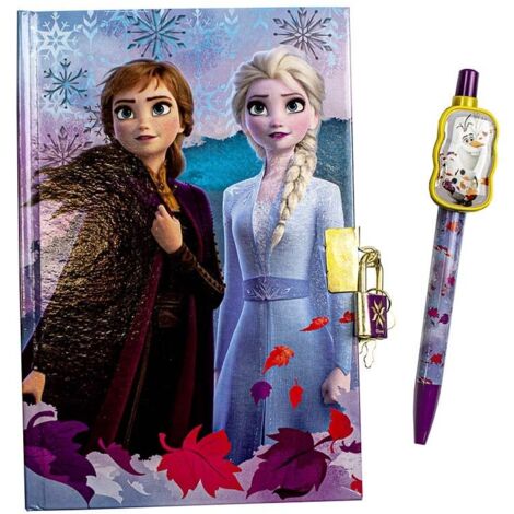 Frozen 2 la reine de neiges 2 - journal avec des autocollants
