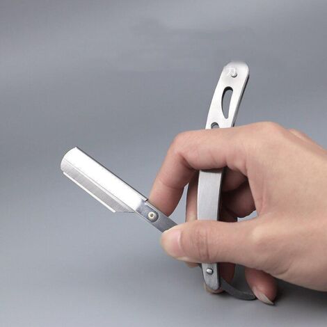 Rasoir a 10 lames - acier inoxydable - argent