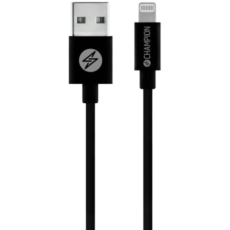 Cable usb a vers lightning 2m noir