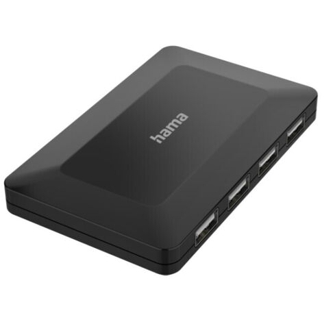 HAMA Hub USB-A 2.0 4x ports 480 Mbit/s noir