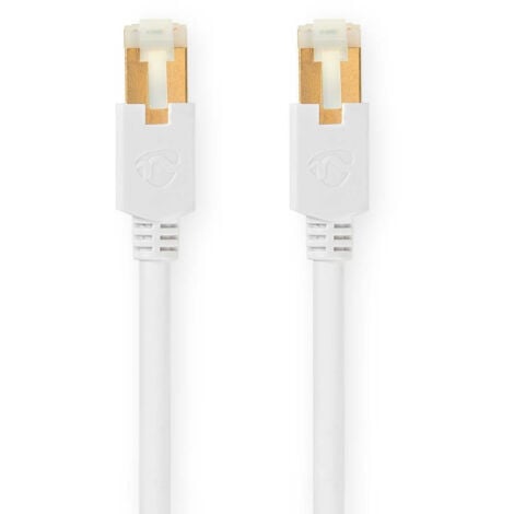 Câble réseau CAT6 RJ45 mâle RJ45 mâle S/FTP 2.00 m Rond LSZH / PVC ...