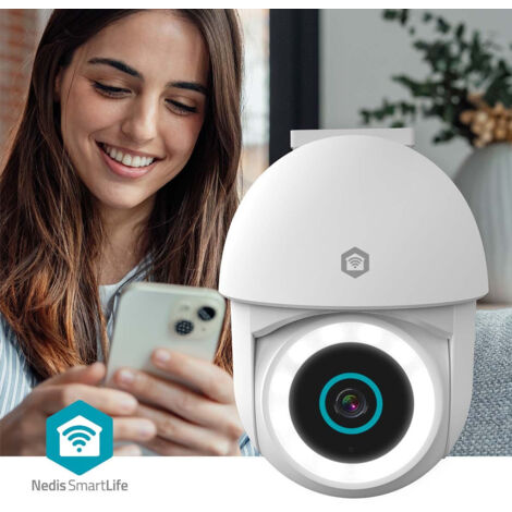 Smartlife outdoor camera wi fi spotlight 3mp full hd 1296p pan tilt ...