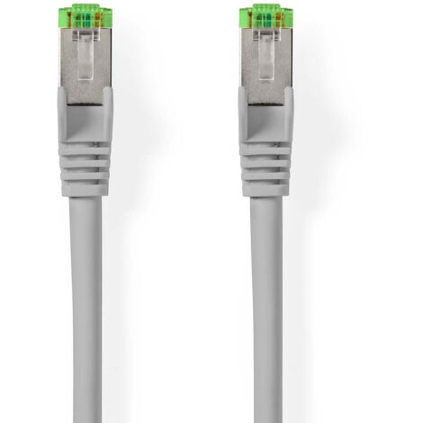 Cable reseau cat 81 sftp rj45 male rj45 male 200 m rond lszh gris label 863