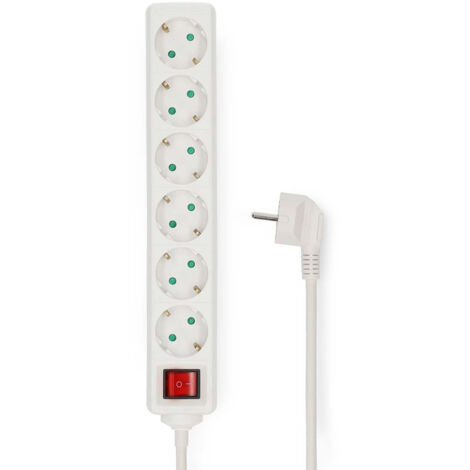 Extension socket type f cee 77 6 way 300 m 3680 w 16 a kind of ...