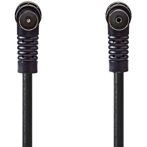 Cable coaxial iec coax male iec coax femelle nickele 120 db 75 ohm ...