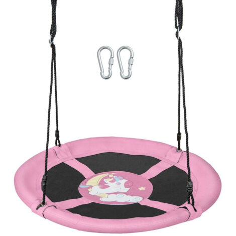 Balancoire nid diametre 100 cm avec cordes reglables balancoire ...