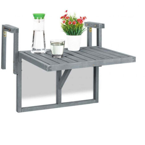 Table de balcon suspendue en bois