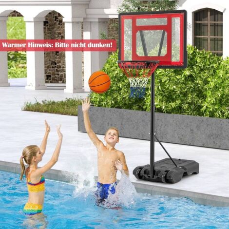 Panier de basket de piscine support de basket exterieur 115 135 cm ...