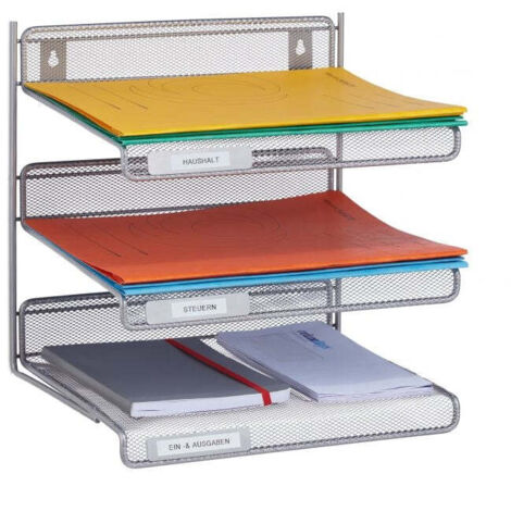 Rangement documents avec 3 compartiments
