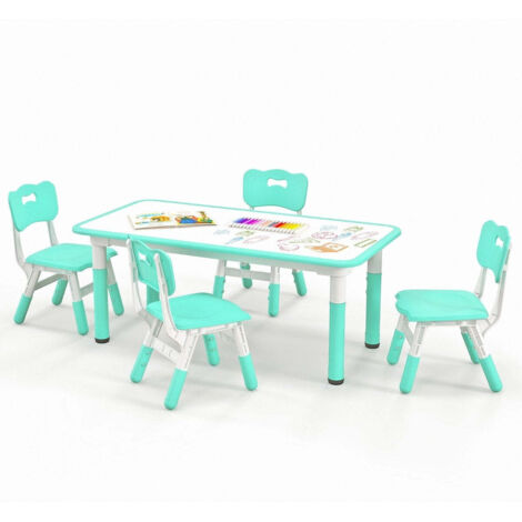 Table pour enfants avec 4 chaises avec plateau graffiti groupe de ...