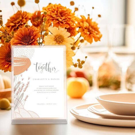 lot de 5 supports de table DIN A4