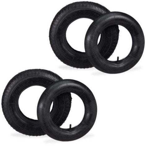 2x pneus 400 8 pour diable avec chambre a air