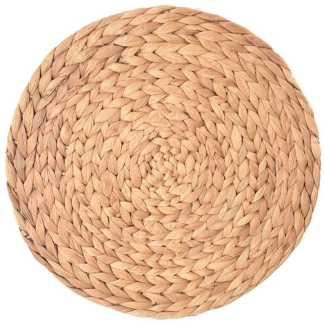 Sous-pot fait main en jacinthe d'eau, 35 cm de diamètre