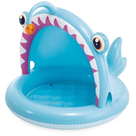 Paddling pool with roof fish angler 102 x 94 cm intex 58419 88324454 ...