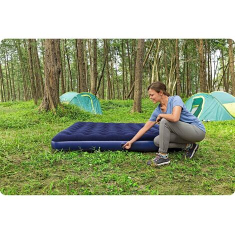 Matelas gonflable 203x183x22 cm avec pompe à piston Bestway 67004