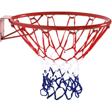 Filet de basket panier de basket avec filet tube acier nylon rouge bleu ...