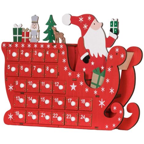 Calendrier de lavent a remplir 24 compartiments a tiroirs calendrier de ...