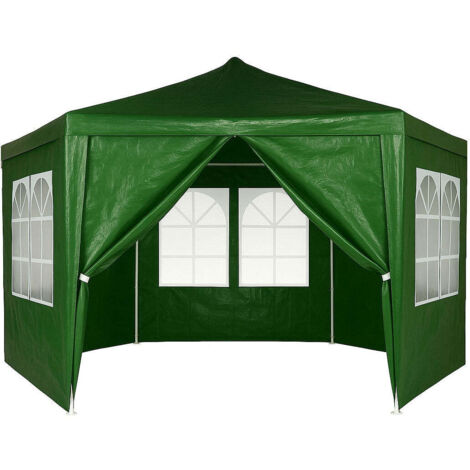 Garden trade pavilion tent 2x2x2 m with windows green multigarden