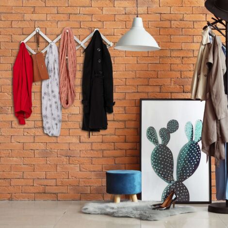 Cintre mural rétractable en bois