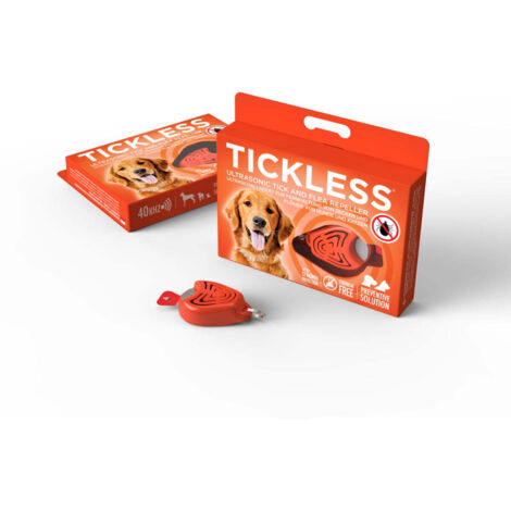 Tickless pet orange jusqua 12 mois de protection